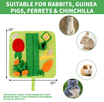 Rabbit Foraging Mat: Interactive Veggie Patch & Snuffle Mat for Bunnie ...
