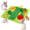 Rabbit Foraging Mat: Interactive Veggie Patch & Snuffle Mat for Bunnie ...